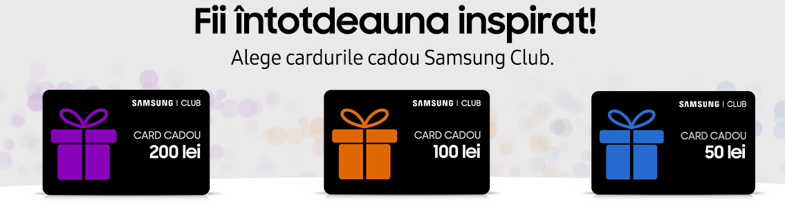 Carduri cadou Samsung Club